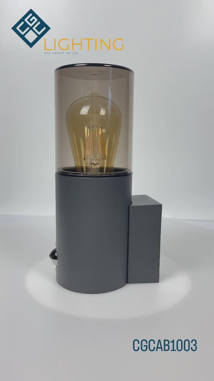 BLUEBELL - Dark Grey Cylinder Wall Light – CGC Interiors