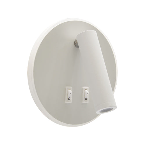 CGC JONES White Round LED Wall Light With LED Halo Edge – CGC Interiors